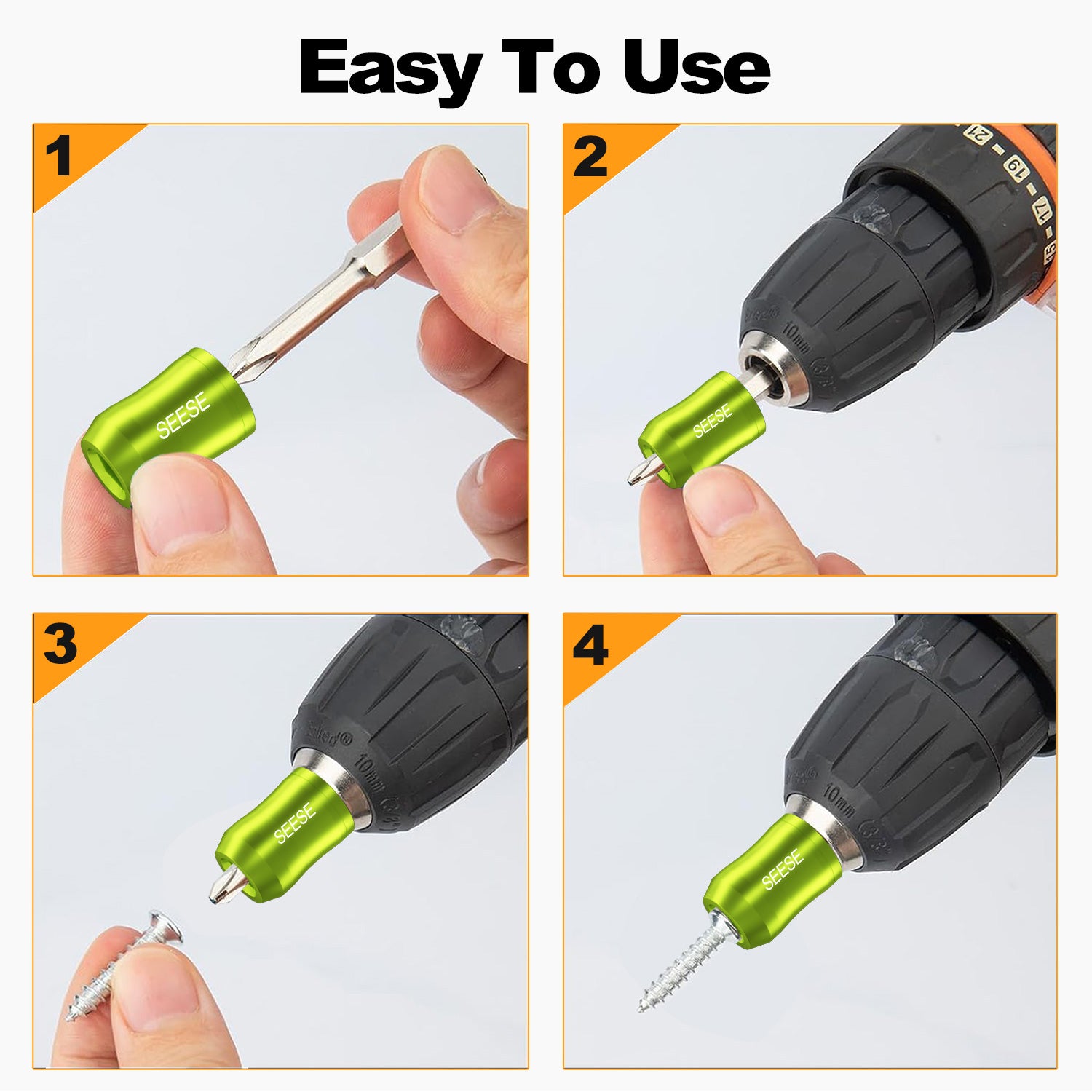 SEESE 2PCS Strong Magnetic Screw Rings – Universal 1/4(6.35mm) Fit for
